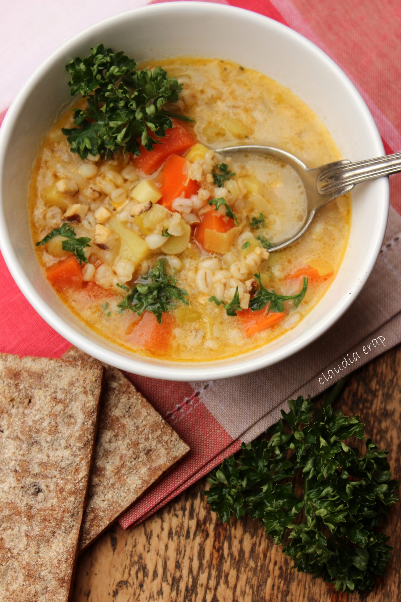 Bündner Gerstensuppe - der Klassiker in veganer Variante