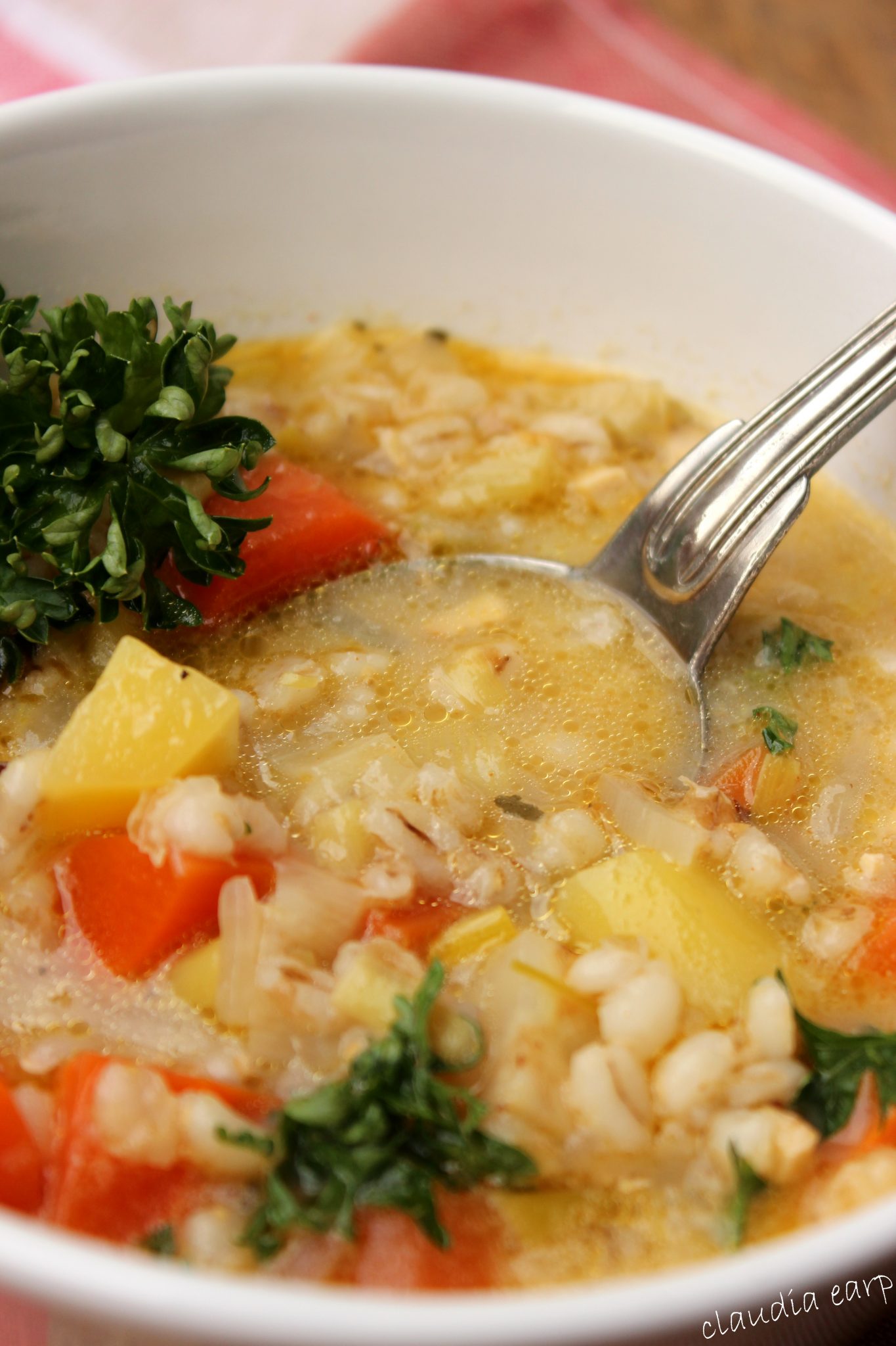 Bündner Gerstensuppe - der Klassiker in veganer Variante