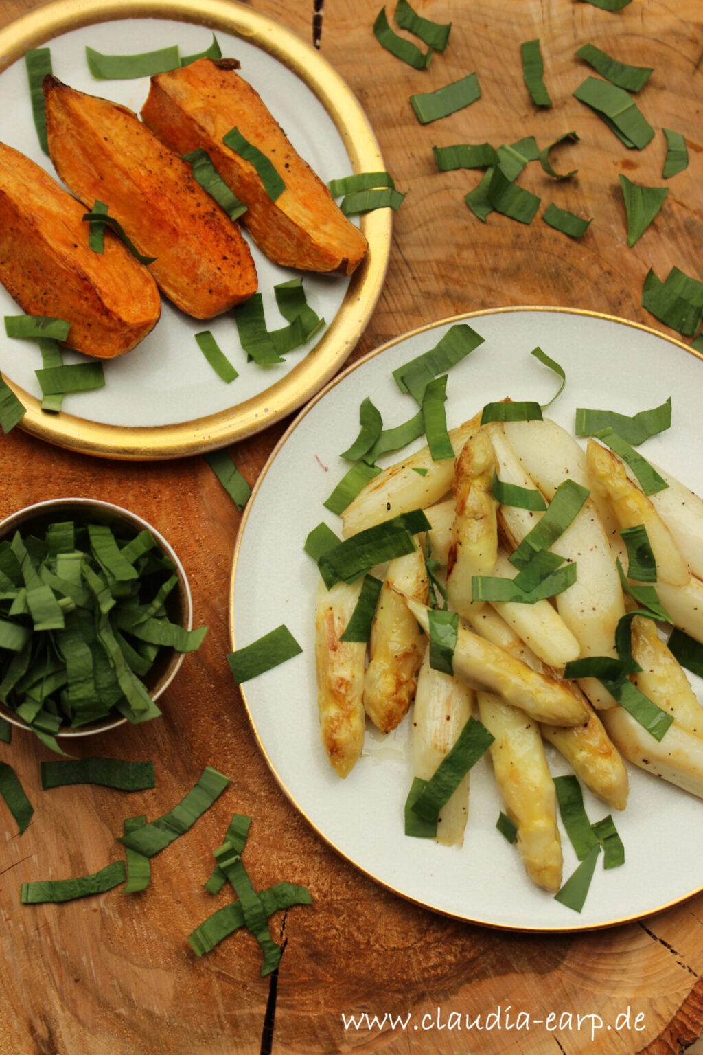 Spargel und Bärlauch - zwei Zutaten - ein leckeres Gericht